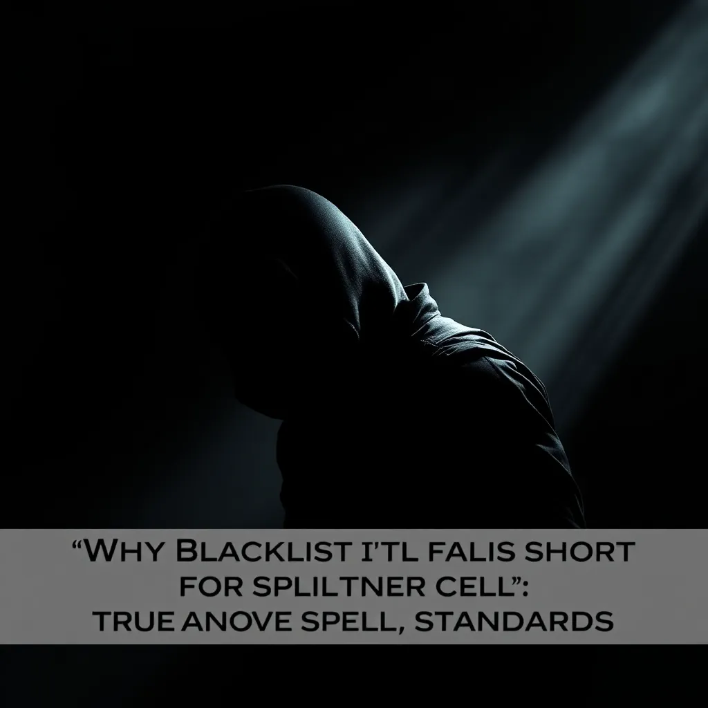 Why Blacklist Falls Short of True Splinter Cell Standards : LevelUpTalk