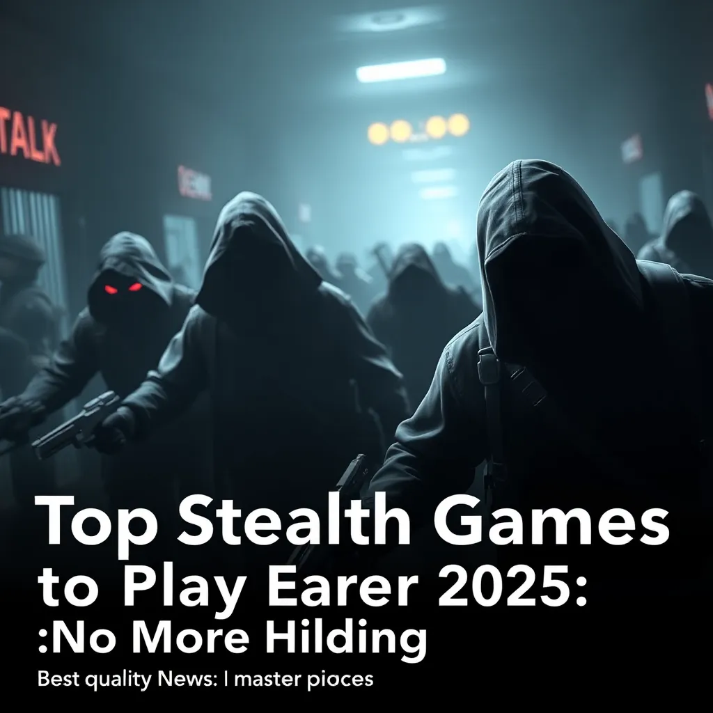 Top Stealth Games to Play in 2025: No More Hiding : LevelUpTalk