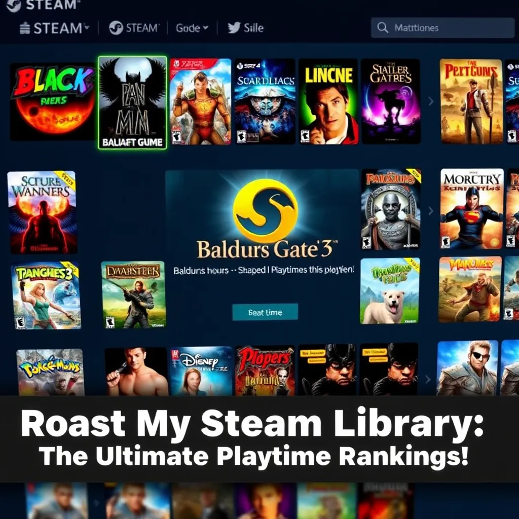 Roast My Steam Library: The Ultimate Playtime Rankings : LevelUpTalk