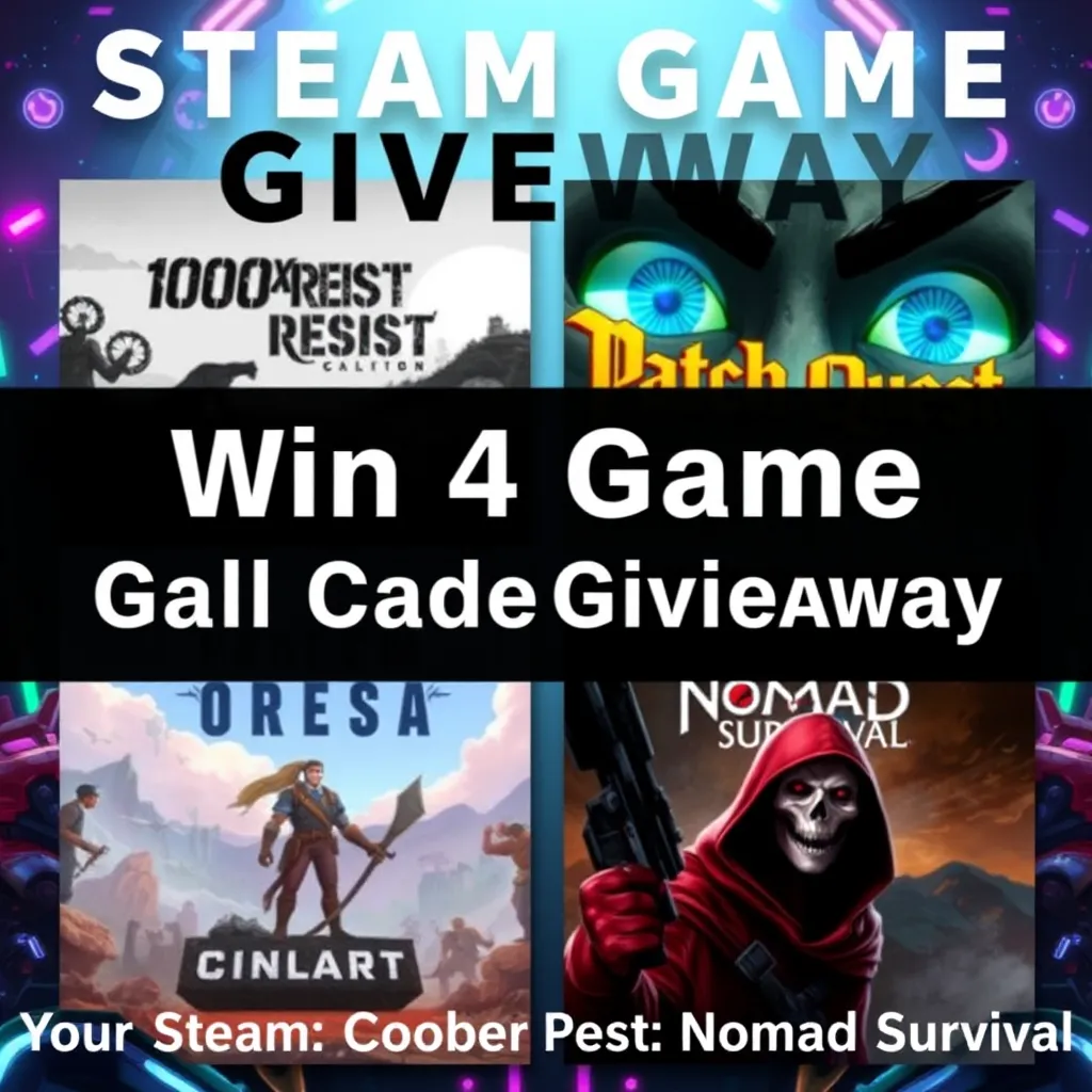 Win 4 Steam Codes for Exciting Games Today! : LevelUpTalk