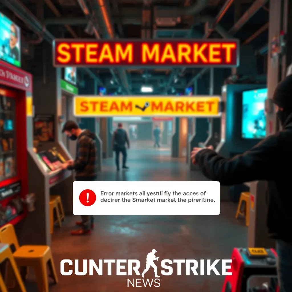 Steam Market Error Notification Related to CS2 : LevelUpTalk