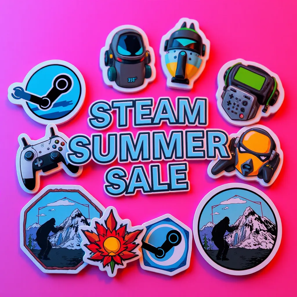 Unlock Excitement: Steam Summer Sale 2025's 9 Stickers : LevelUpTalk