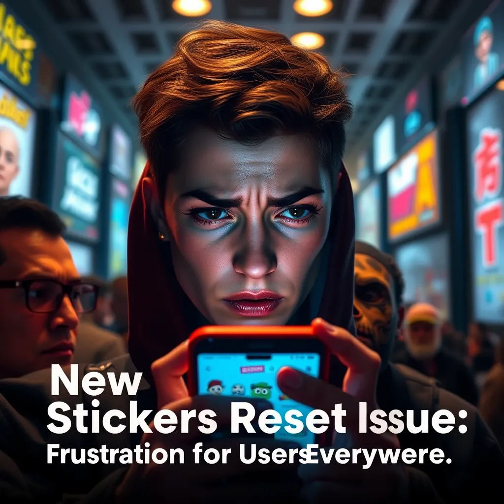 Stickers Reset Issue: Frustration for Users Everywhere : LevelUpTalk