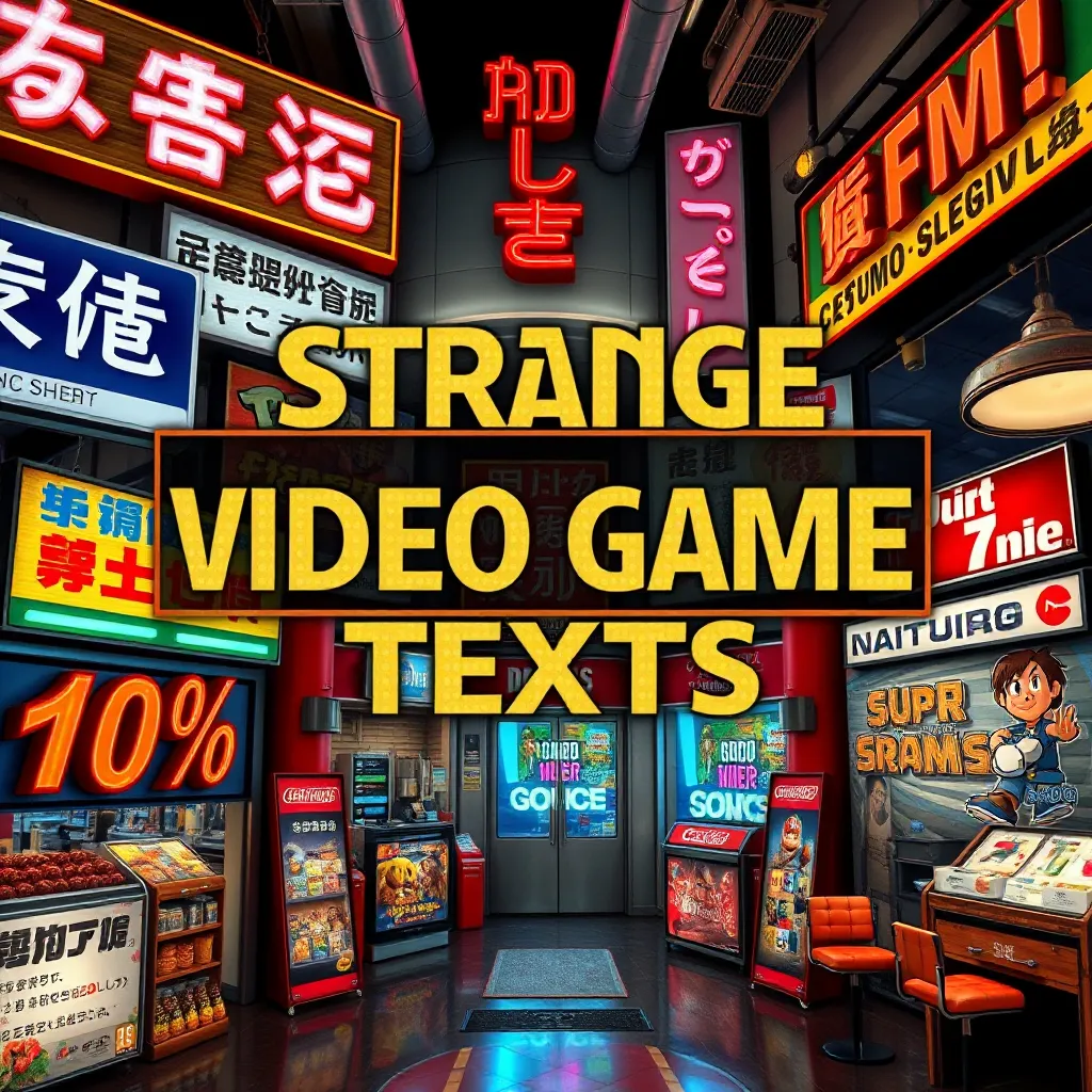 Strange Video Game Texts: Bizarre Translations and Design : LevelUpTalk