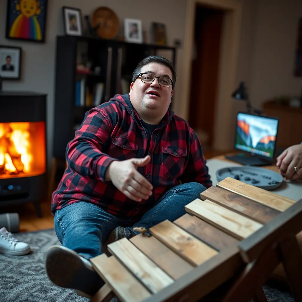 Obese Streamer Breaks Wooden Chair During Live Stream : LevelUpTalk