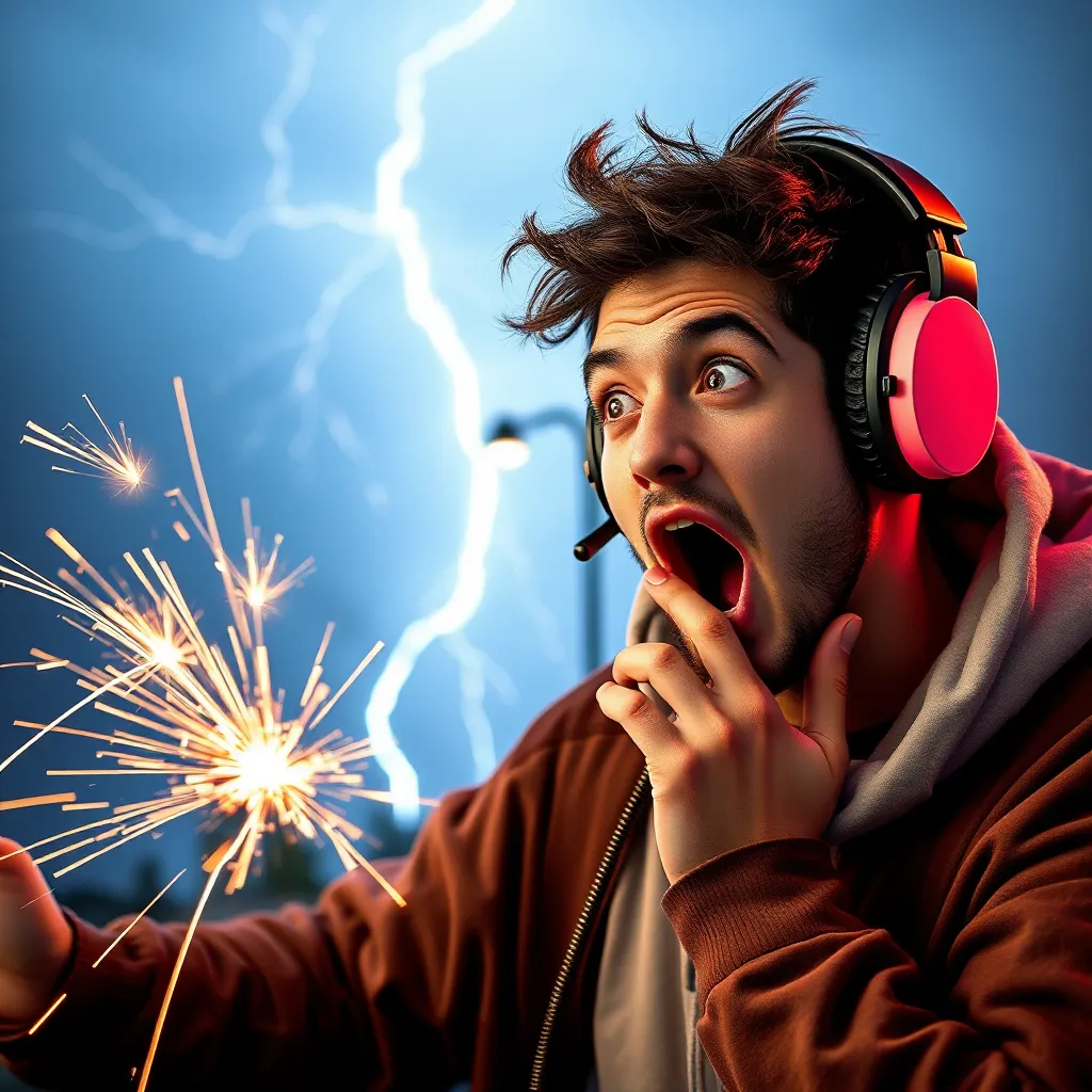 Lightning Strike on Stream: A Shocking Experience! : LevelUpTalk