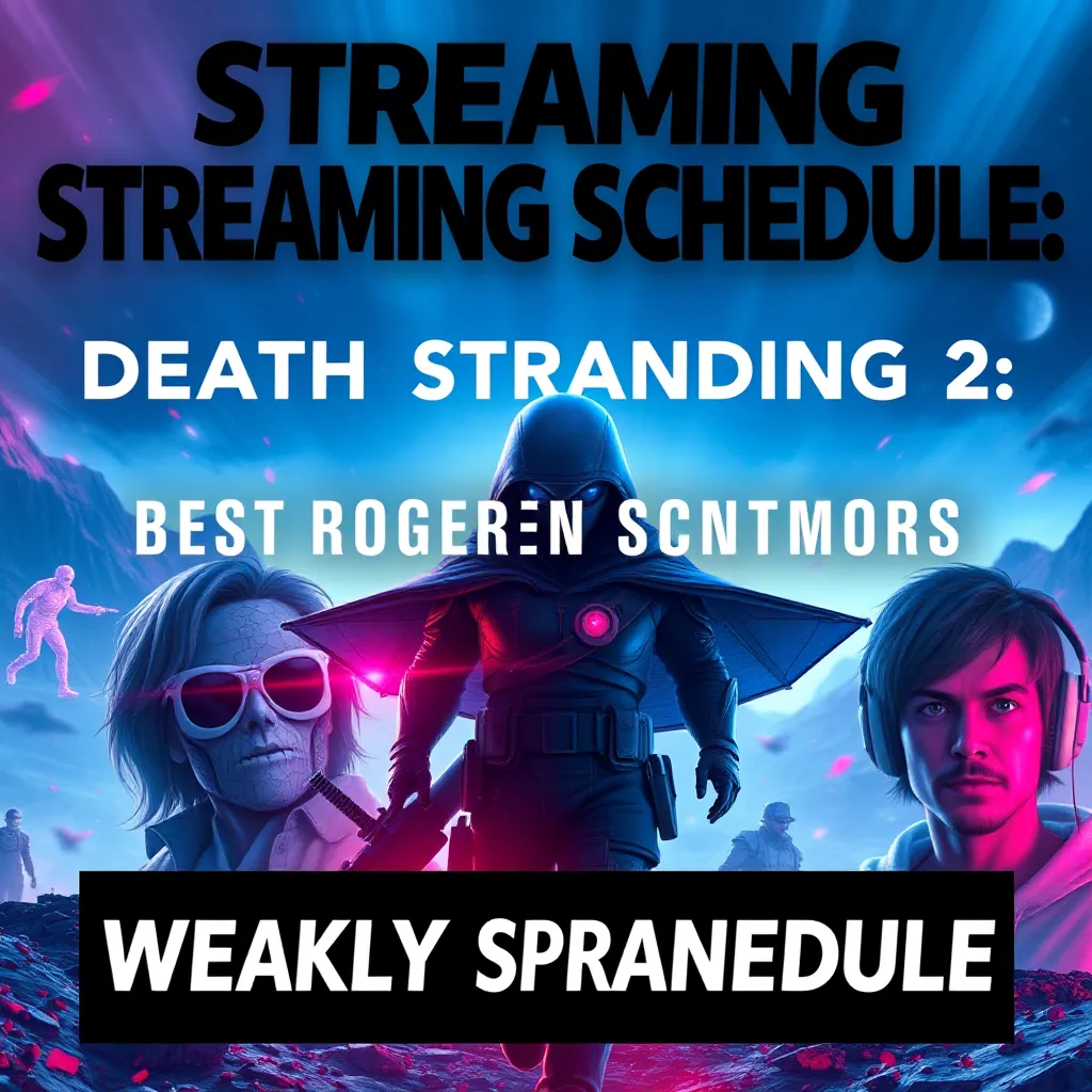 Weekly Streaming Schedule: Death Stranding 2 and More : LevelUpTalk