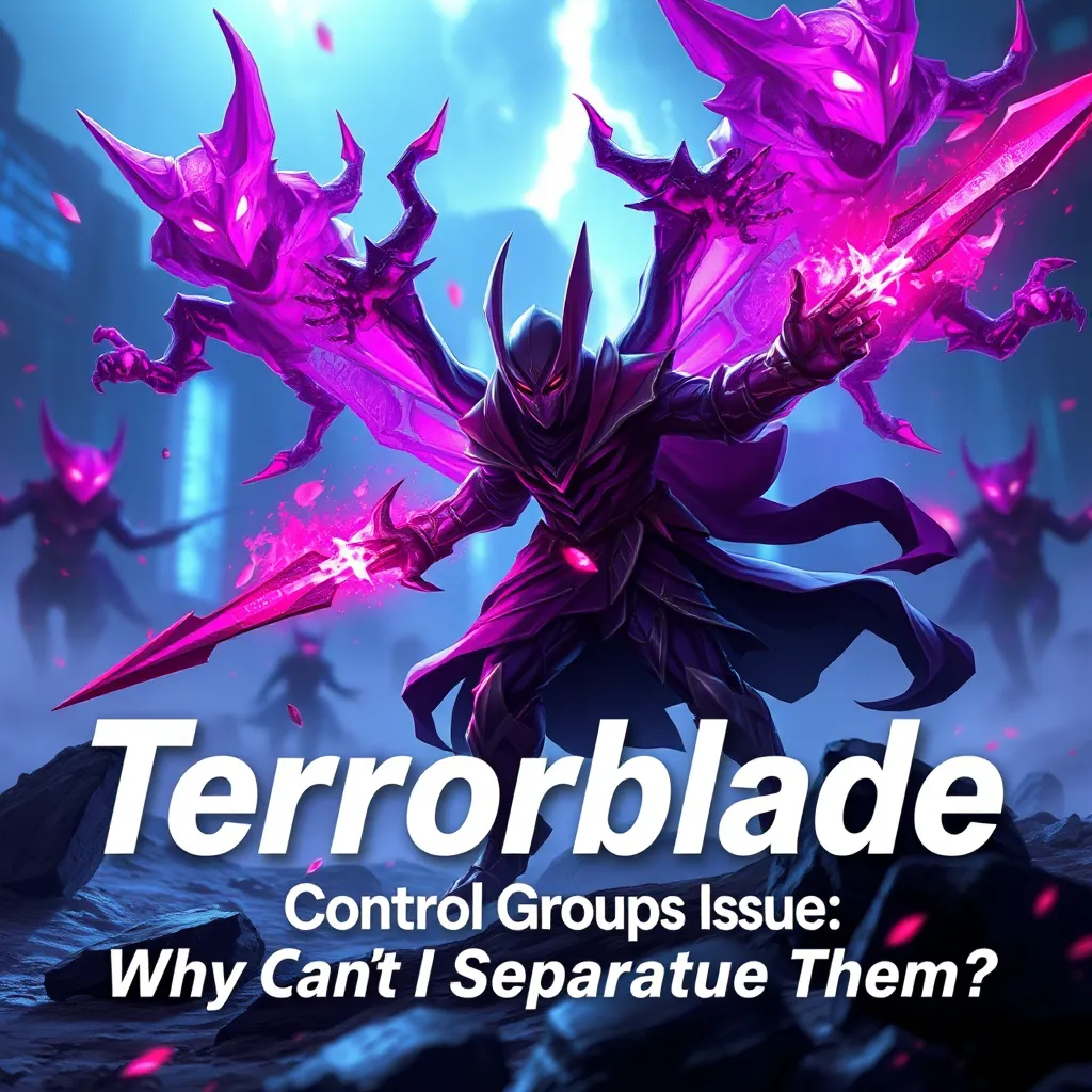 Terrorblade Control Groups Issue: Why Can't I Separate Them? : LevelUpTalk