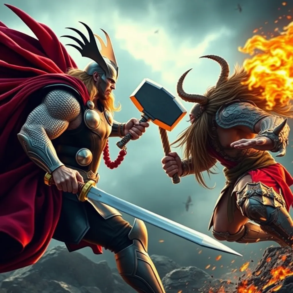 Thor vs Tyr: The Epic Showdown in Norse Mythology : LevelUpTalk