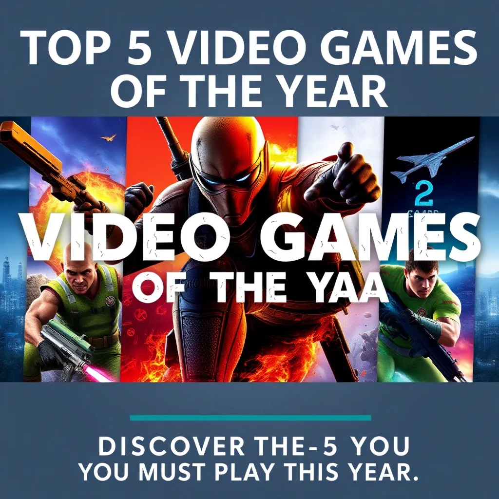 Discover the Top 5 Video Games You Must Play This Year : LevelUpTalk