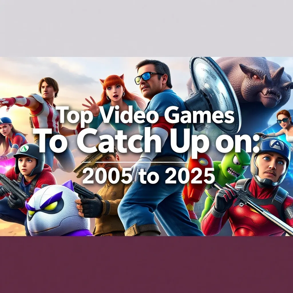 Top Video Games to Catch Up on From 2005 to 2025 : LevelUpTalk