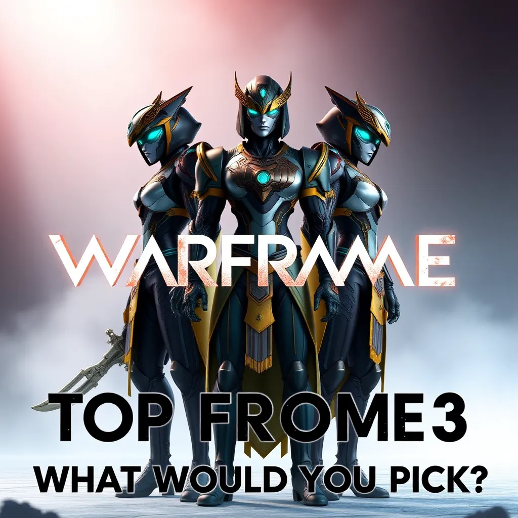 Choose Your Top 3 Warframes: What Would You Pick? : LevelUpTalk