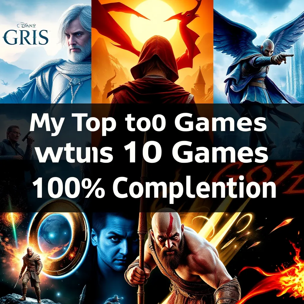 My Top 10 Games with Perfect 100% Completion : LevelUpTalk