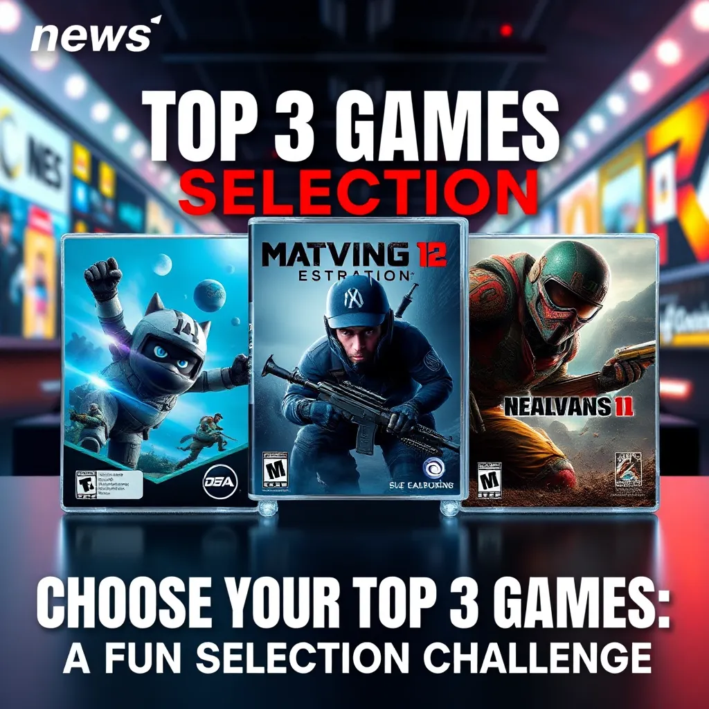 Choose Your Top 3 Games: A Fun Selection Challenge : LevelUpTalk