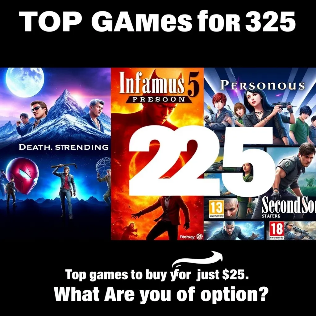 Top Games to Buy for Just $25: What Are Your Options? : LevelUpTalk