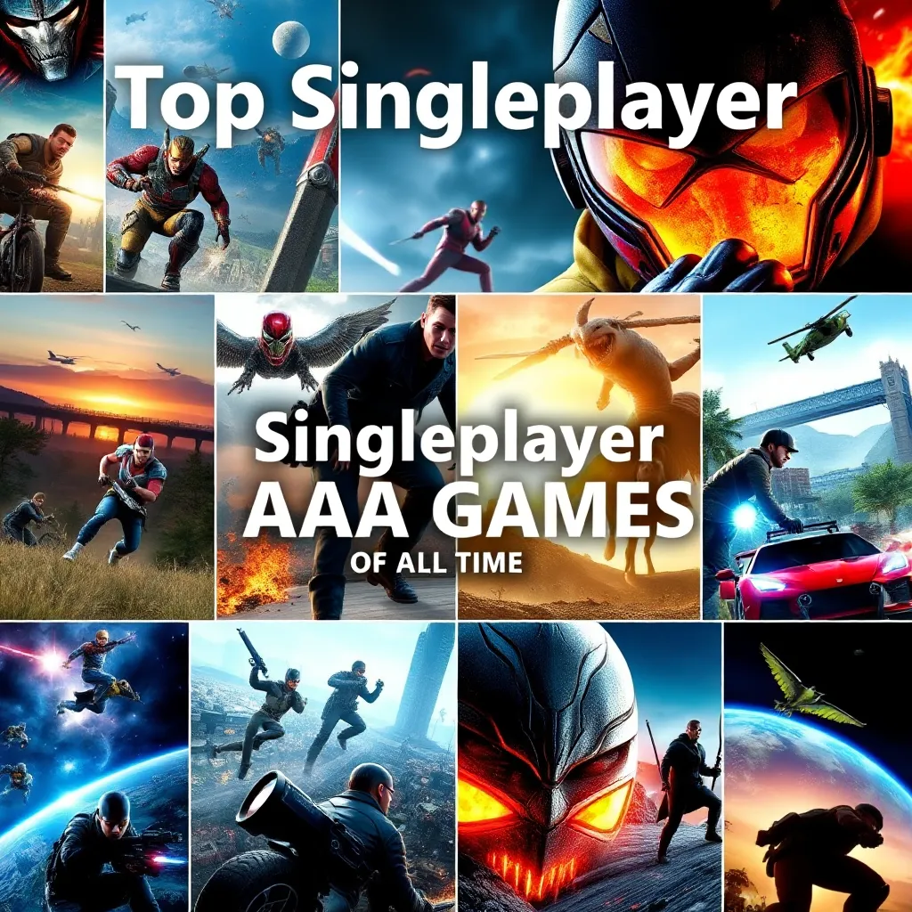 Top 5 Best Singleplayer AAA Games of All Time : LevelUpTalk