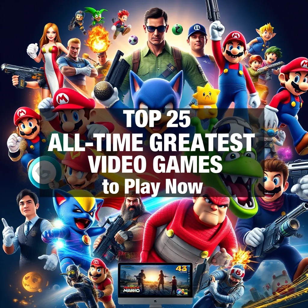 Top 25 All-Time Greatest Video Games to Play Now : LevelUpTalk