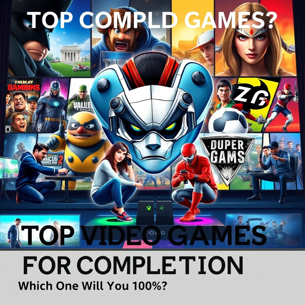 Top Video Games to Complete: Which One Will You 100%? : LevelUpTalk