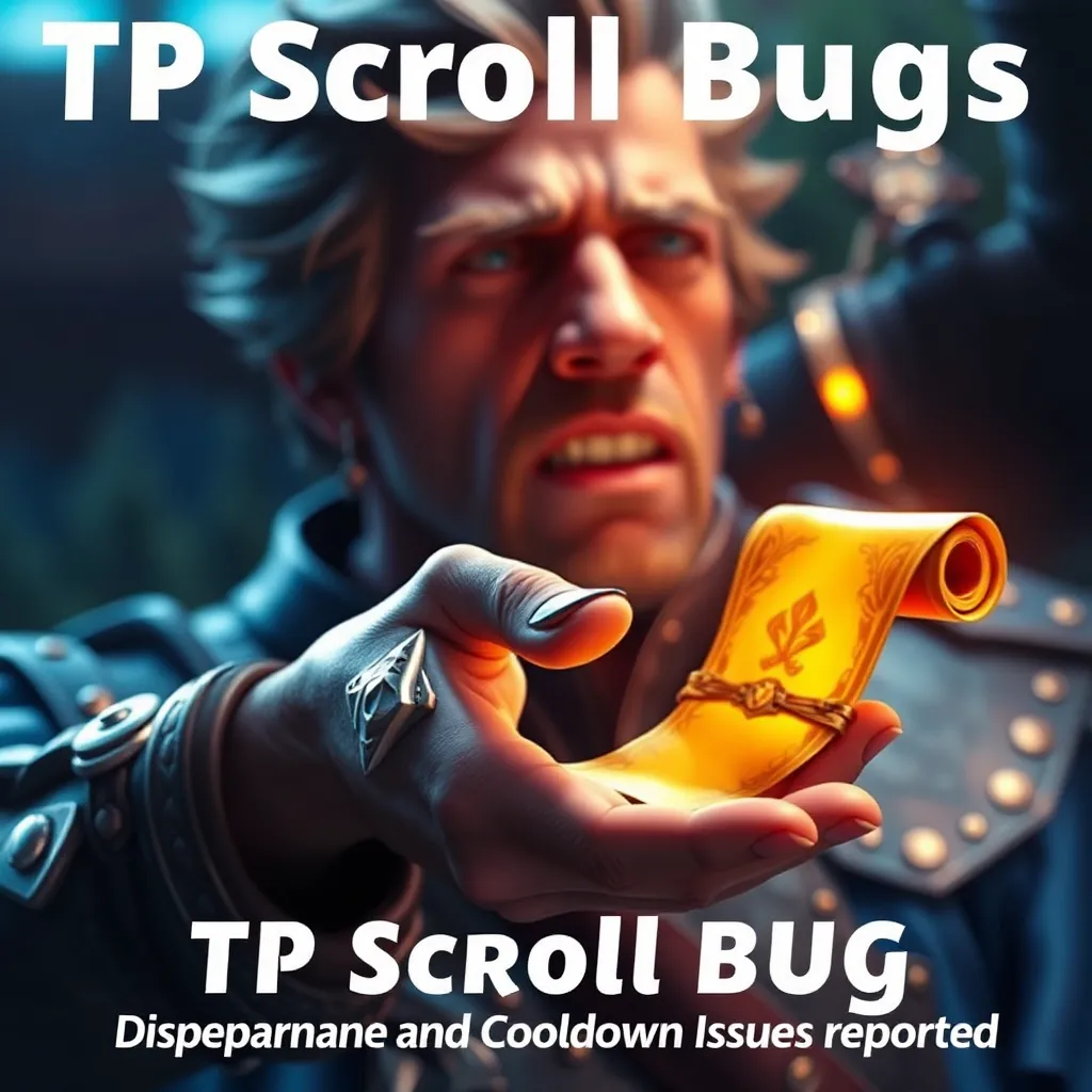 Tp Scroll Bug Disappearance And Cooldown Issues Reported Leveluptalk