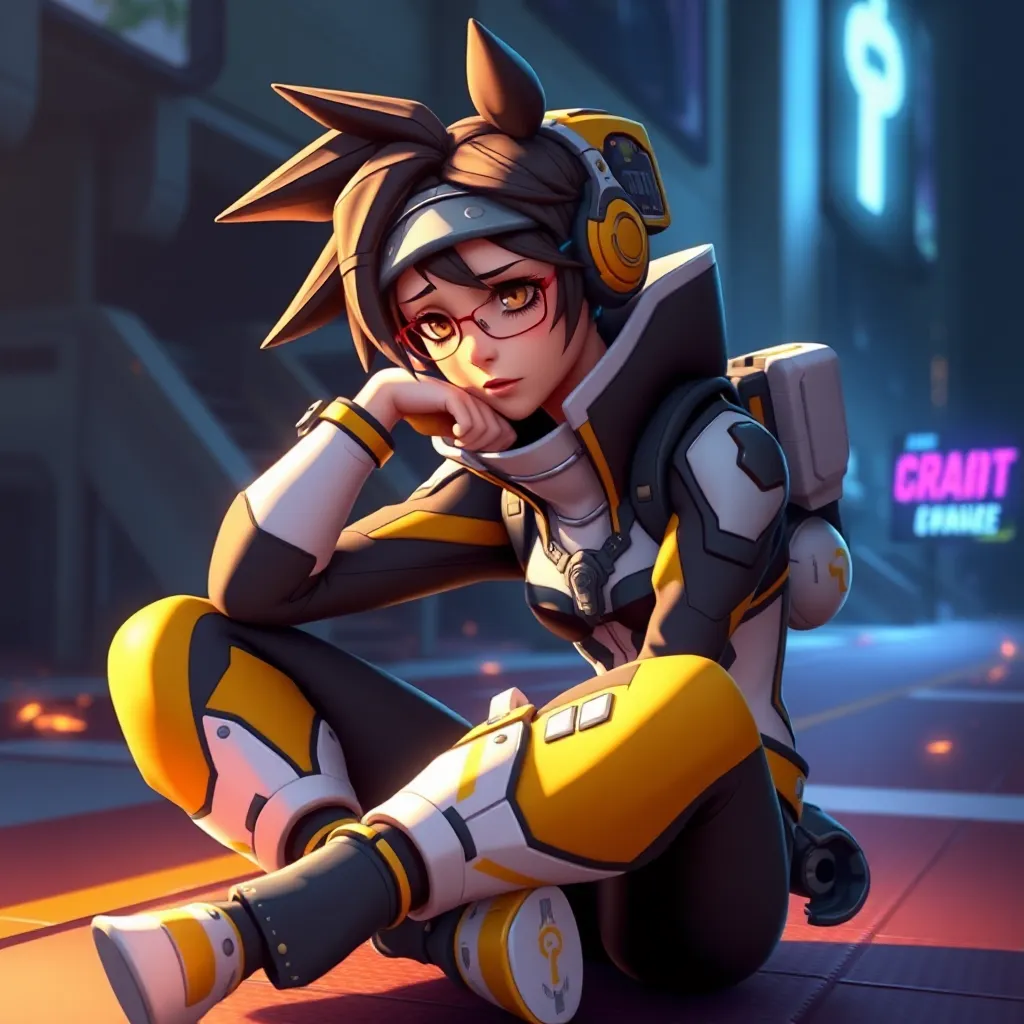 Why the Sit Emote for Tracer Is No Longer Available : LevelUpTalk