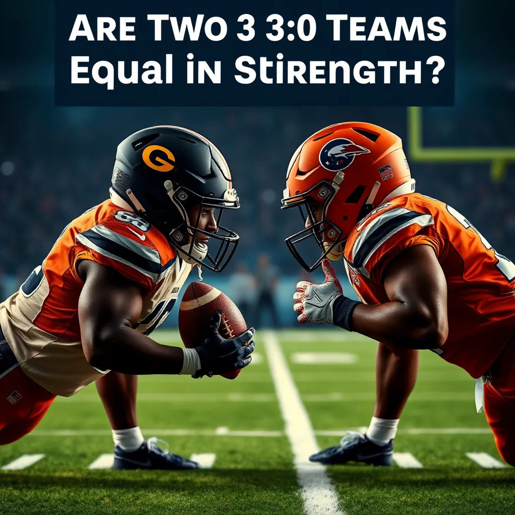 Are Two 3-0 Teams Equal in Strength? A Closer Look : LevelUpTalk