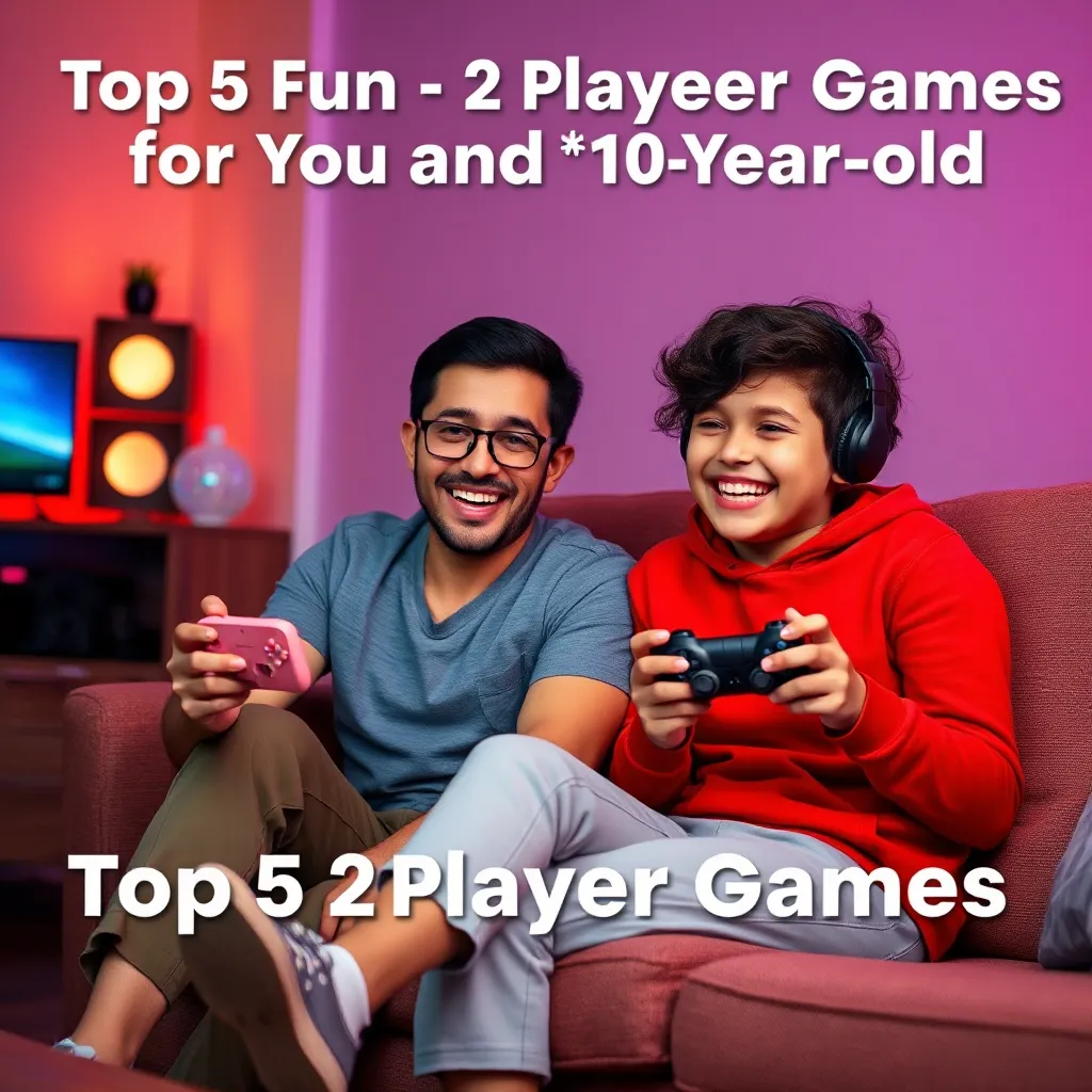 Top 5 Fun 2 Player Games for You and Your 10-Year-Old : LevelUpTalk