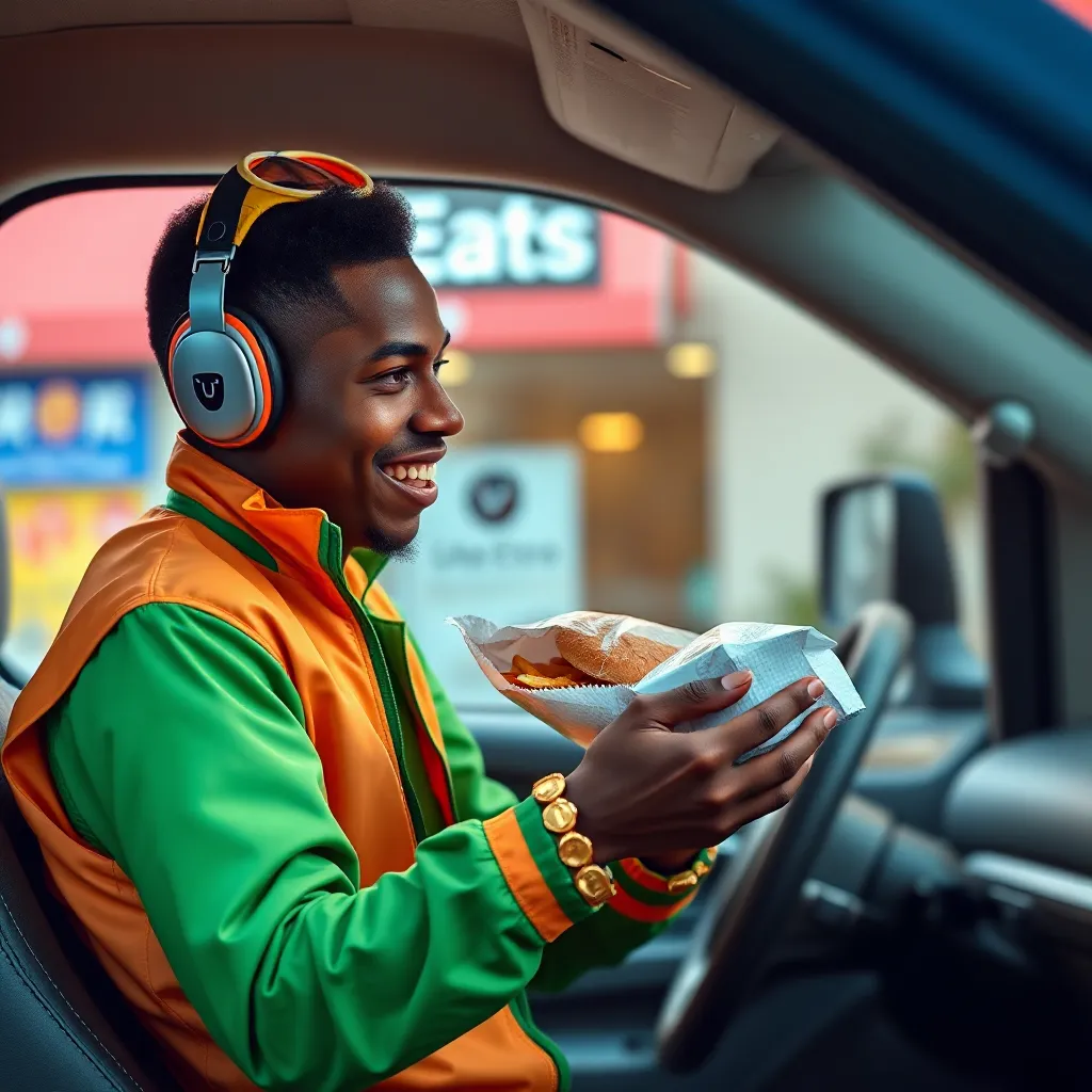 My Uber Eats Driver's Unique Style Shocks Customers : LevelUpTalk