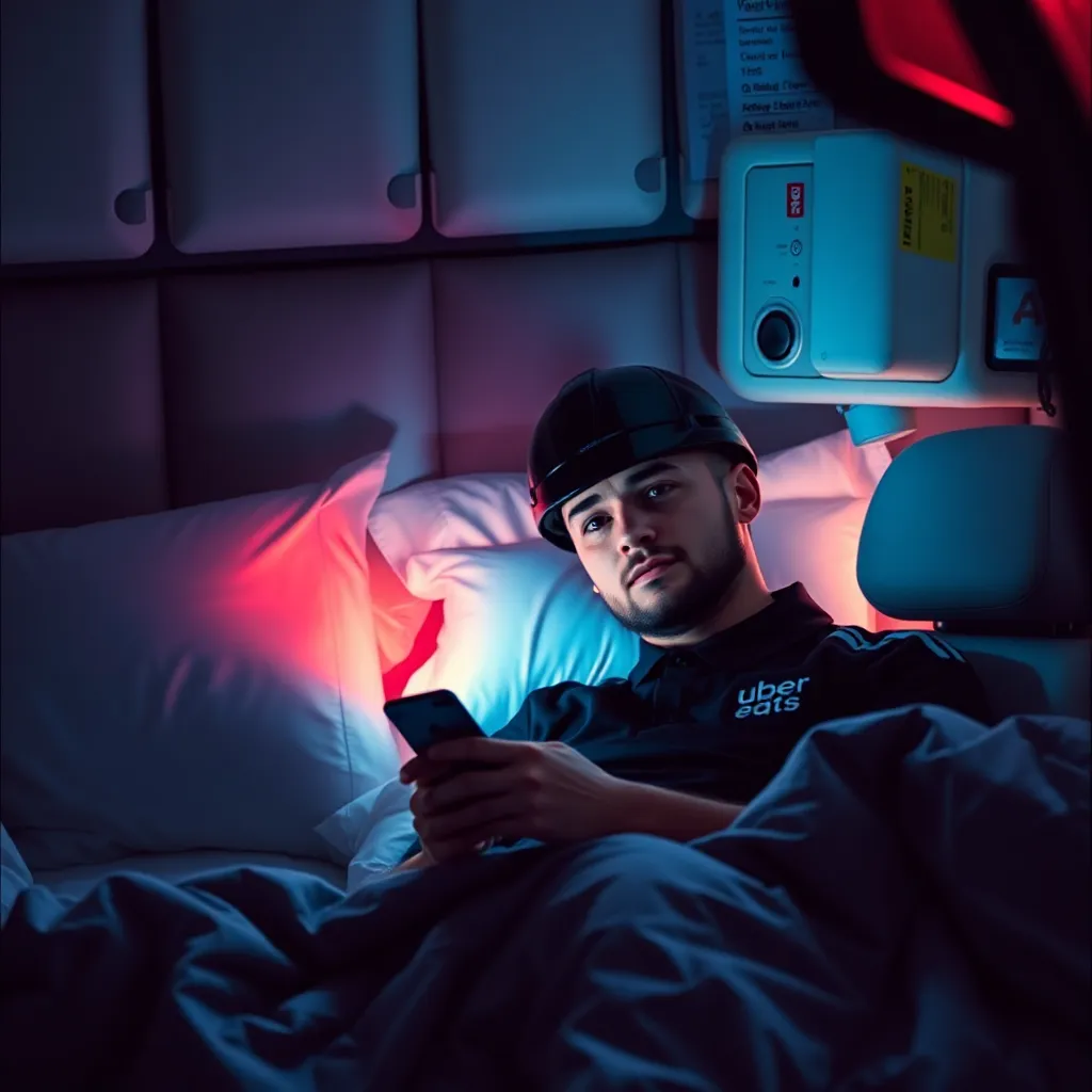 Uber Eats Driver's Bed Photo Sparks Online Reactions : LevelUpTalk