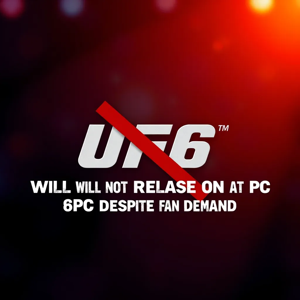 UFC 6 Will Not Release on PC Despite Fan Demand : LevelUpTalk