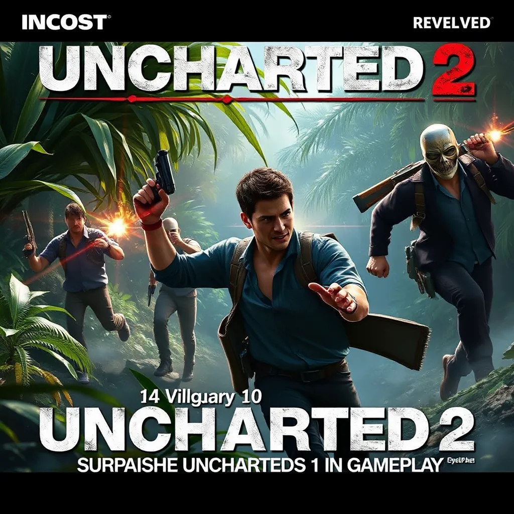 Why Uncharted 2 Surpasses Uncharted 1 in Gameplay : LevelUpTalk