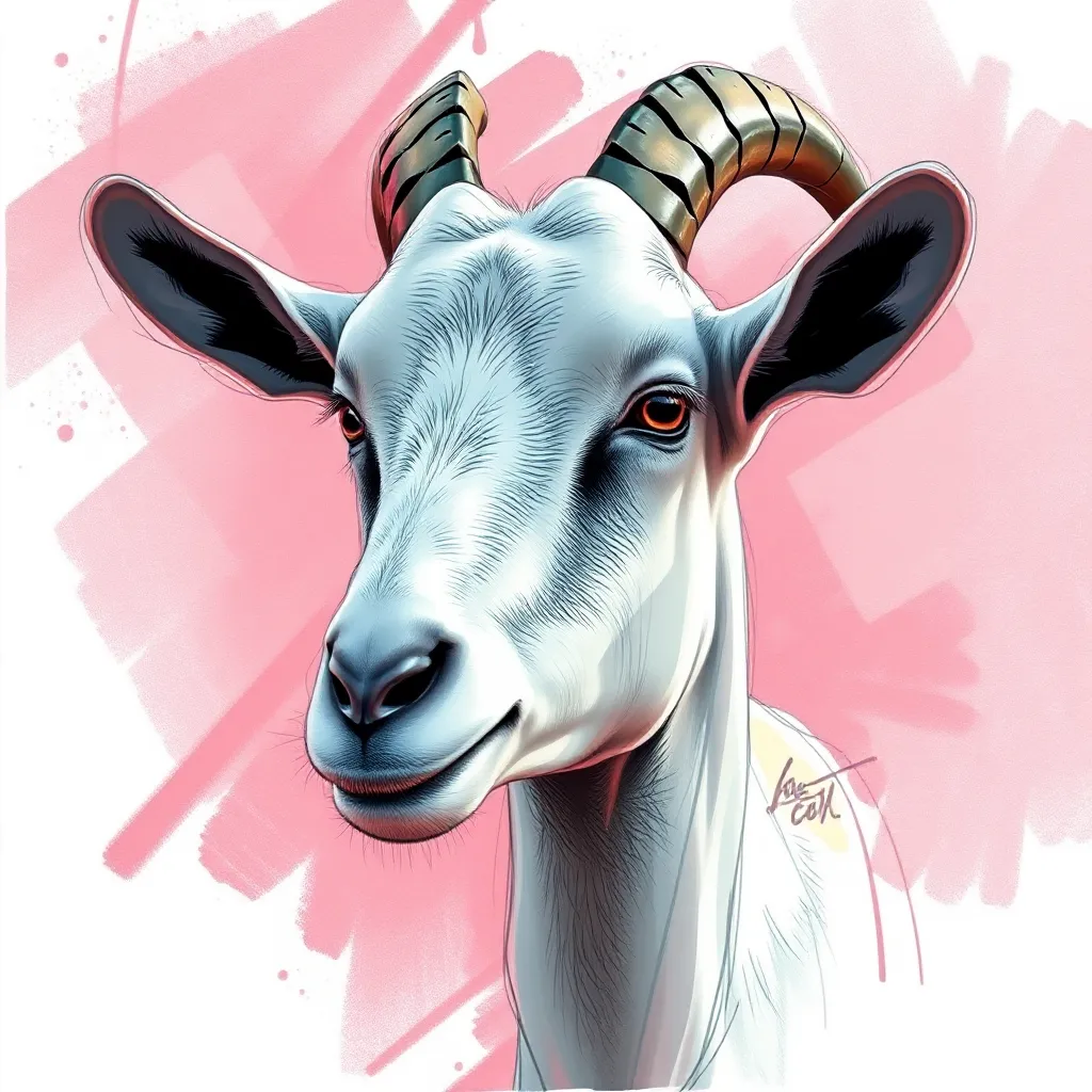 Unique Goat Sketch Captivates Art Enthusiasts Online : LevelUpTalk