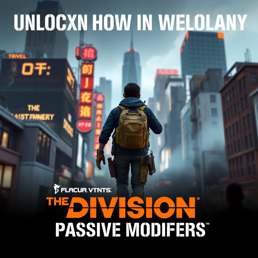 How to Unlock Passive Modifiers in The Division Guide : LevelUpTalk