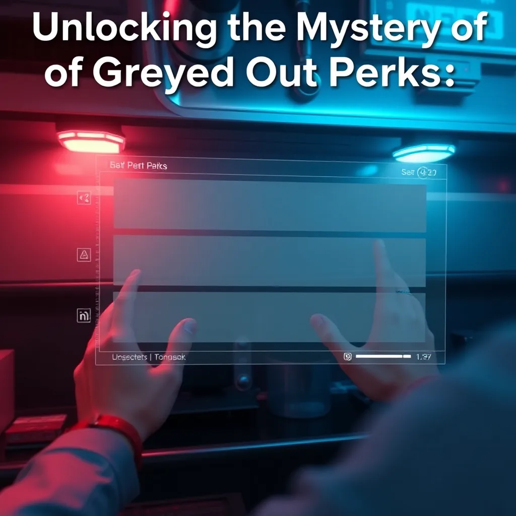 Why Is My Perk Greyed Out and Unselectable? : LevelUpTalk