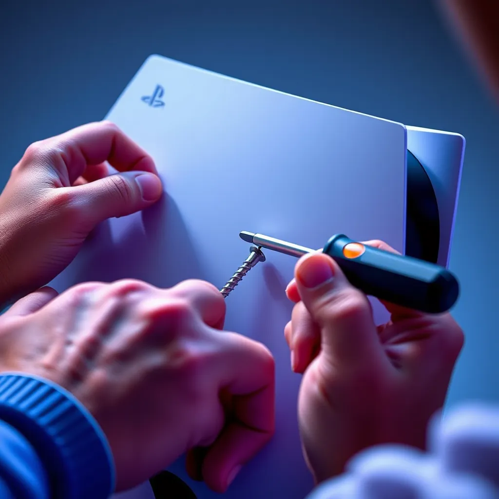 How to Unscrew the Smooth Side of Your PS5 Console? : LevelUpTalk