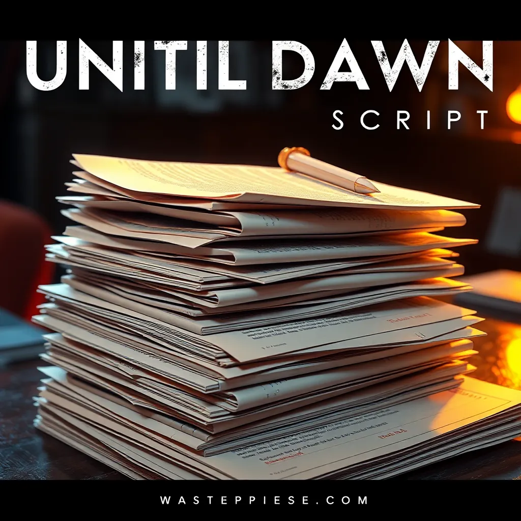 Discover the 10,000 Pages Behind Until Dawn's Script : LevelUpTalk