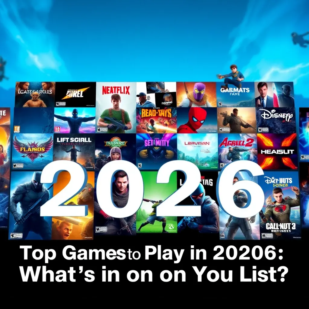 Top Games to Play in 2026: What's on Your List? : LevelUpTalk