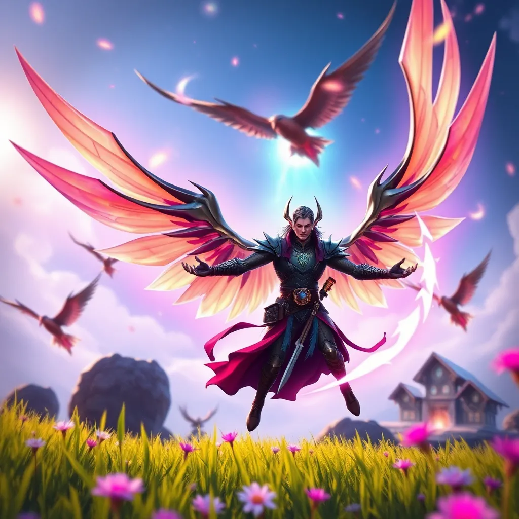 Uther Embarks on New Aura Farming Adventure with Wings : LevelUpTalk