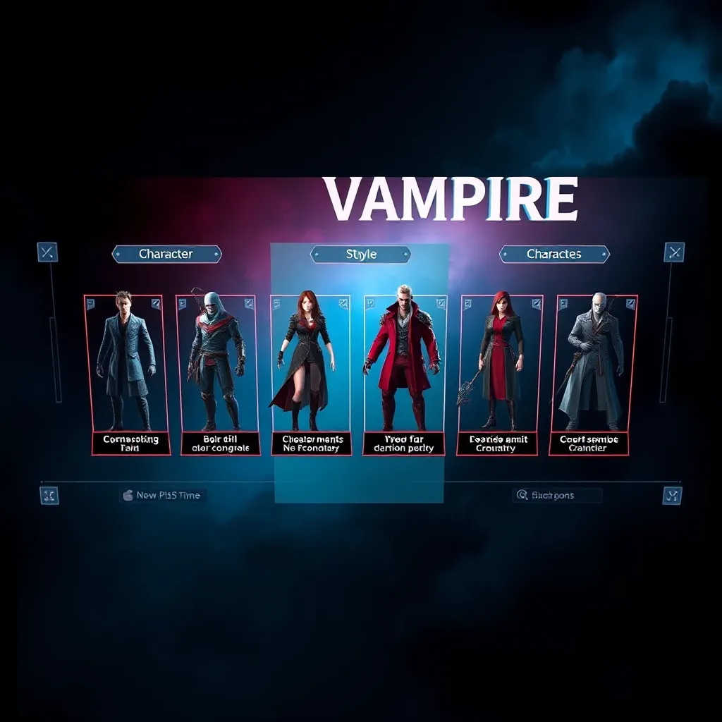 Discover Character Creation in Vampire Games for PS4/PS5 : LevelUpTalk