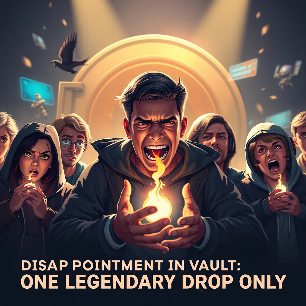 Disappointment in Vault: One Legendary Drop Only : LevelUpTalk