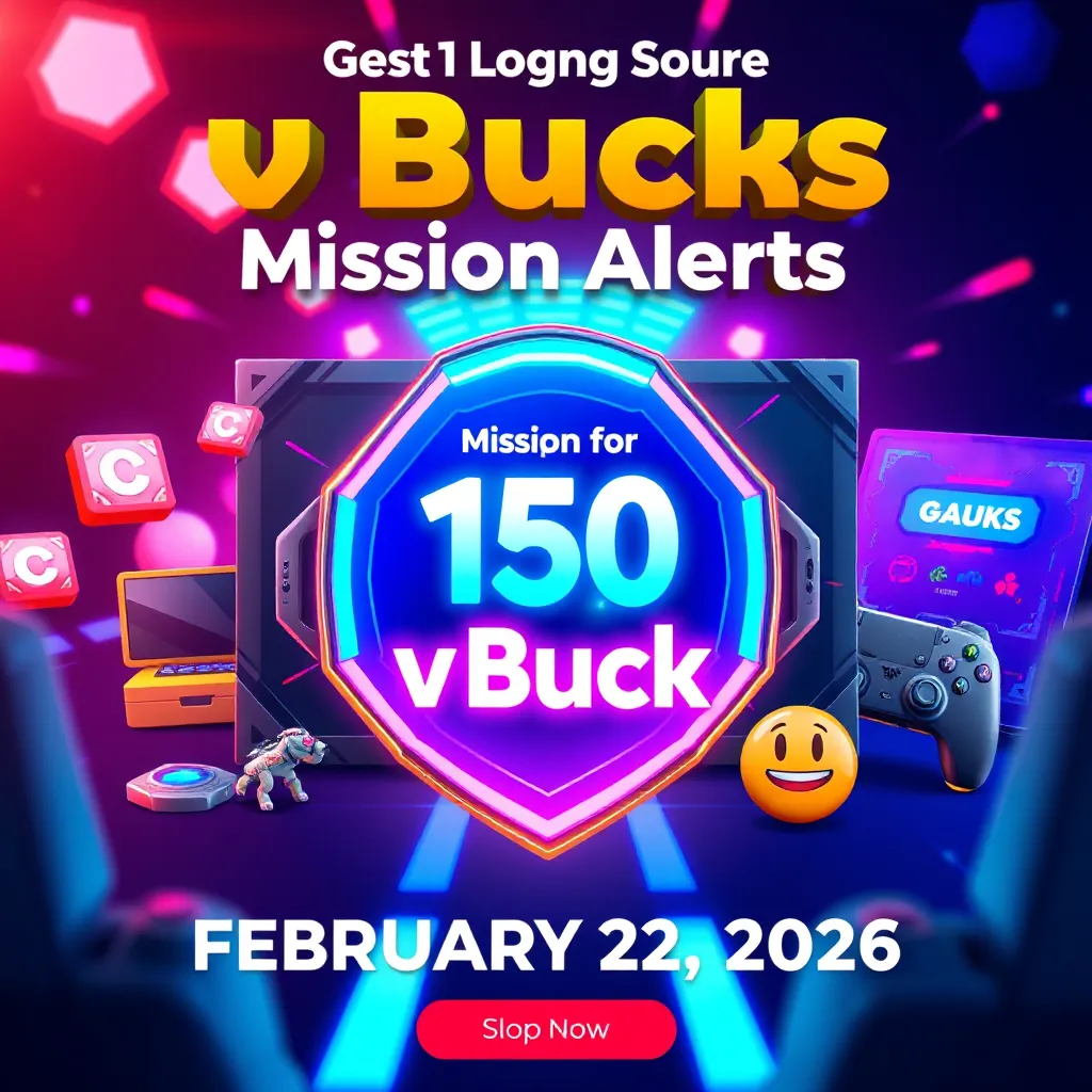 Get Ready for vBucks Mission Alerts on February 22, 2026 : LevelUpTalk