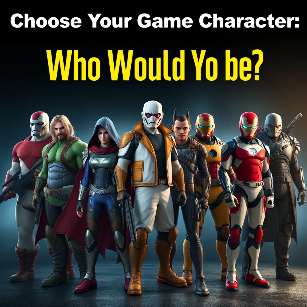 Choose Your Game Character: Who Would You Be? : LevelUpTalk