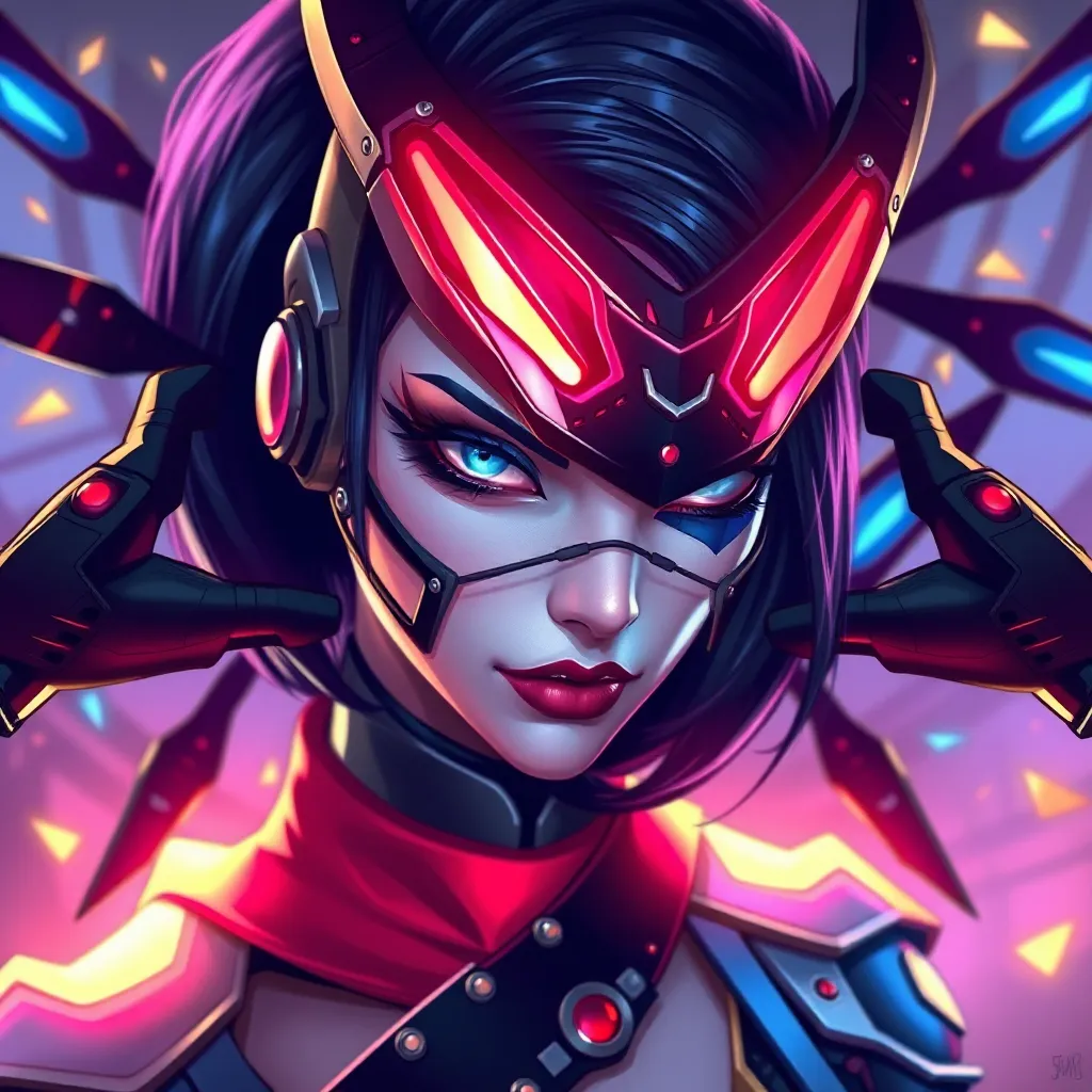 Stunning Widowmaker Wallpaper Created by Talented Artist : LevelUpTalk