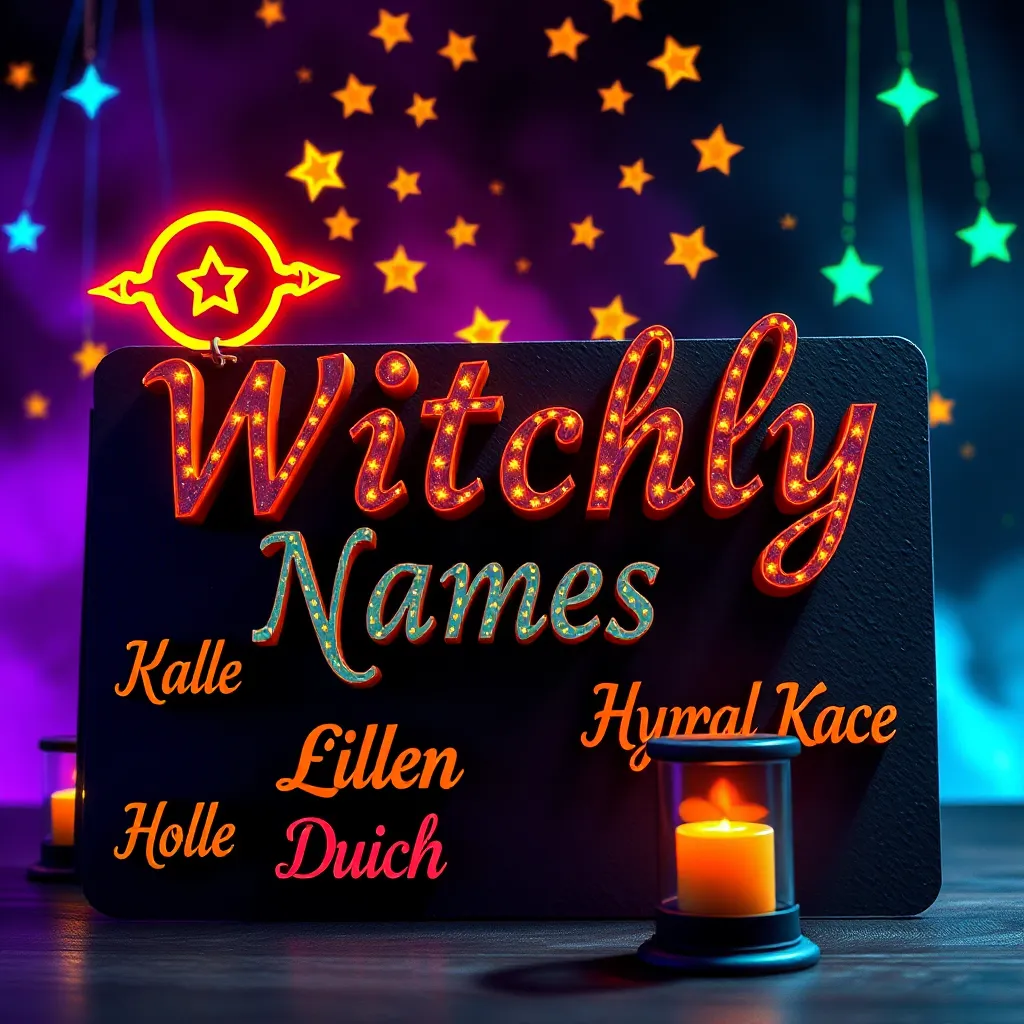 Creative Witchy Names: Unlimited Middle Names for Fun : LevelUpTalk
