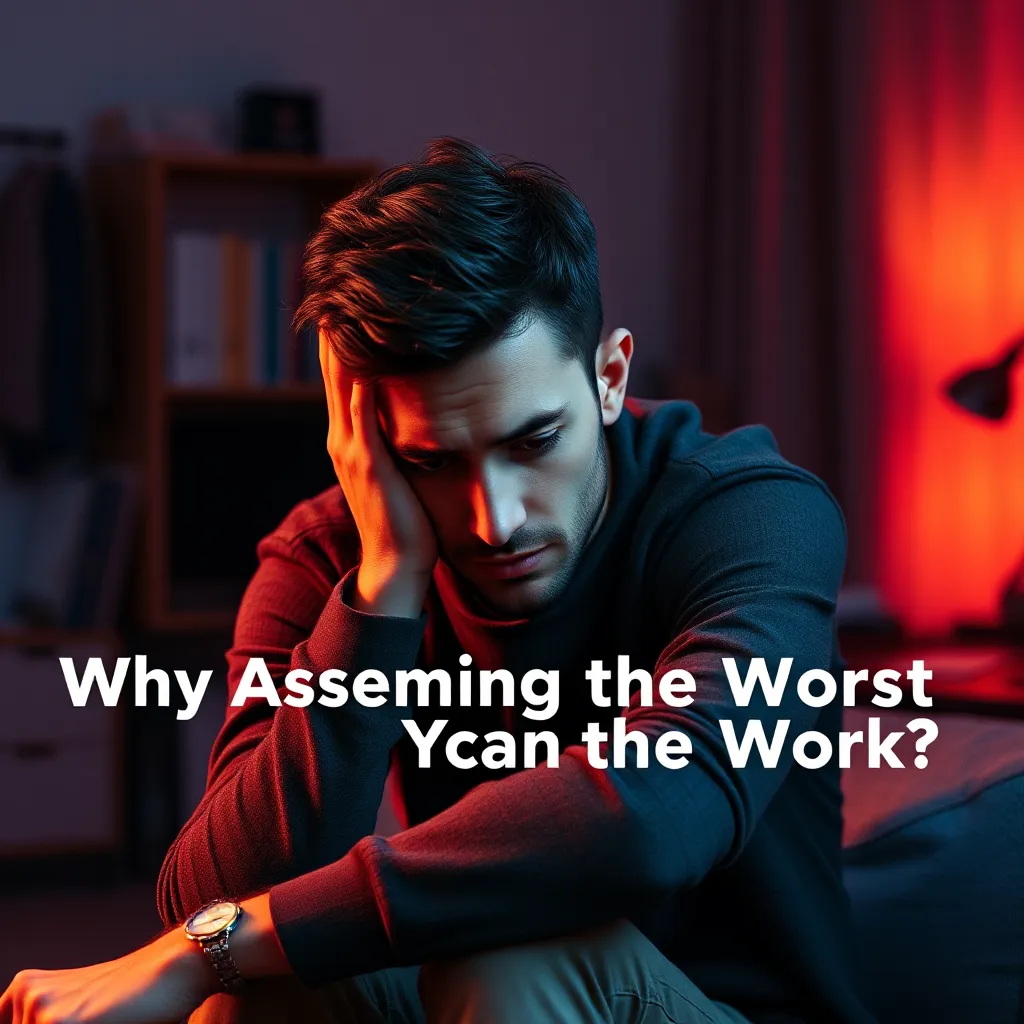 Why Assuming the Worst Can Hurt You More Than Help : LevelUpTalk