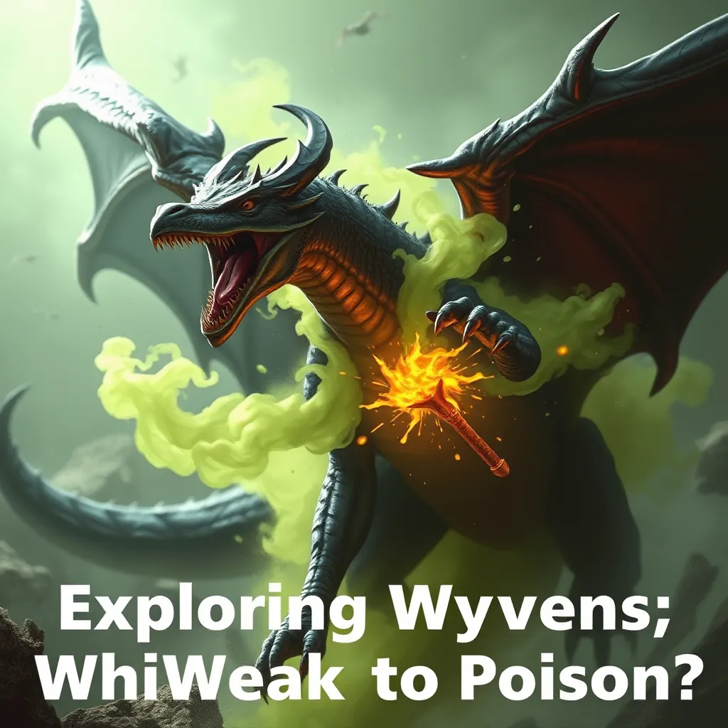 Exploring Wyverns: Which Monsters Are Weak to Poison? : LevelUpTalk