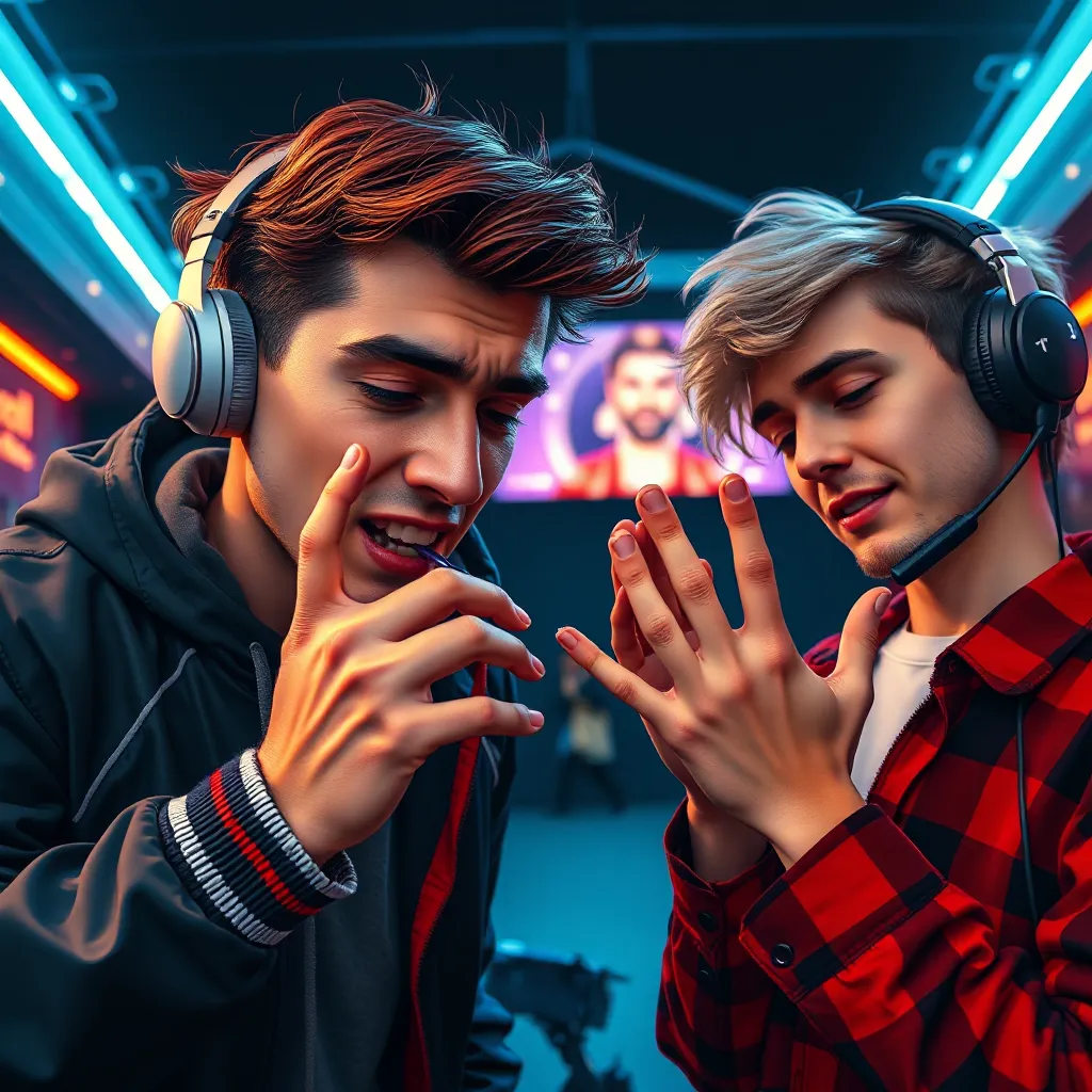 xQc Teaches Myth and Akry the Intricacies of Nail Biting : LevelUpTalk