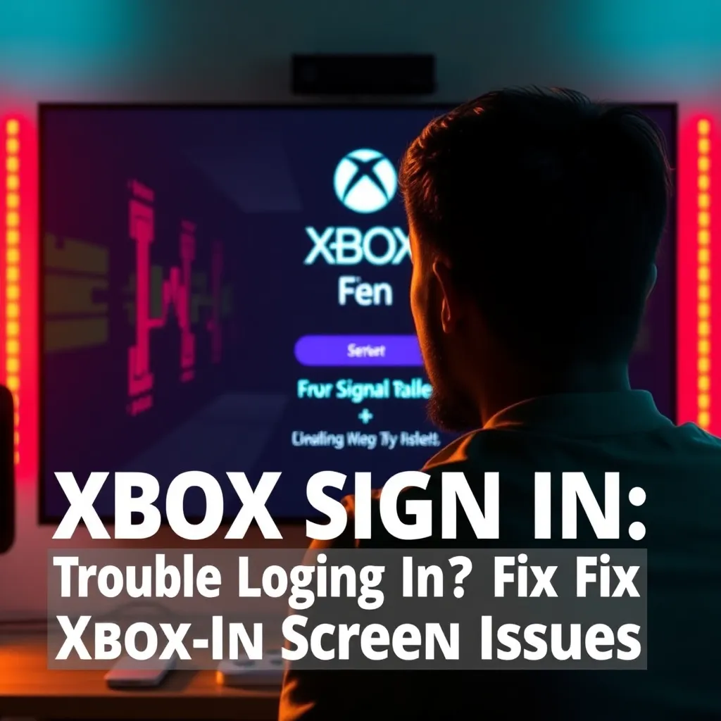 Trouble Logging In? Fix Xbox Sign In Screen Issues : LevelUpTalk