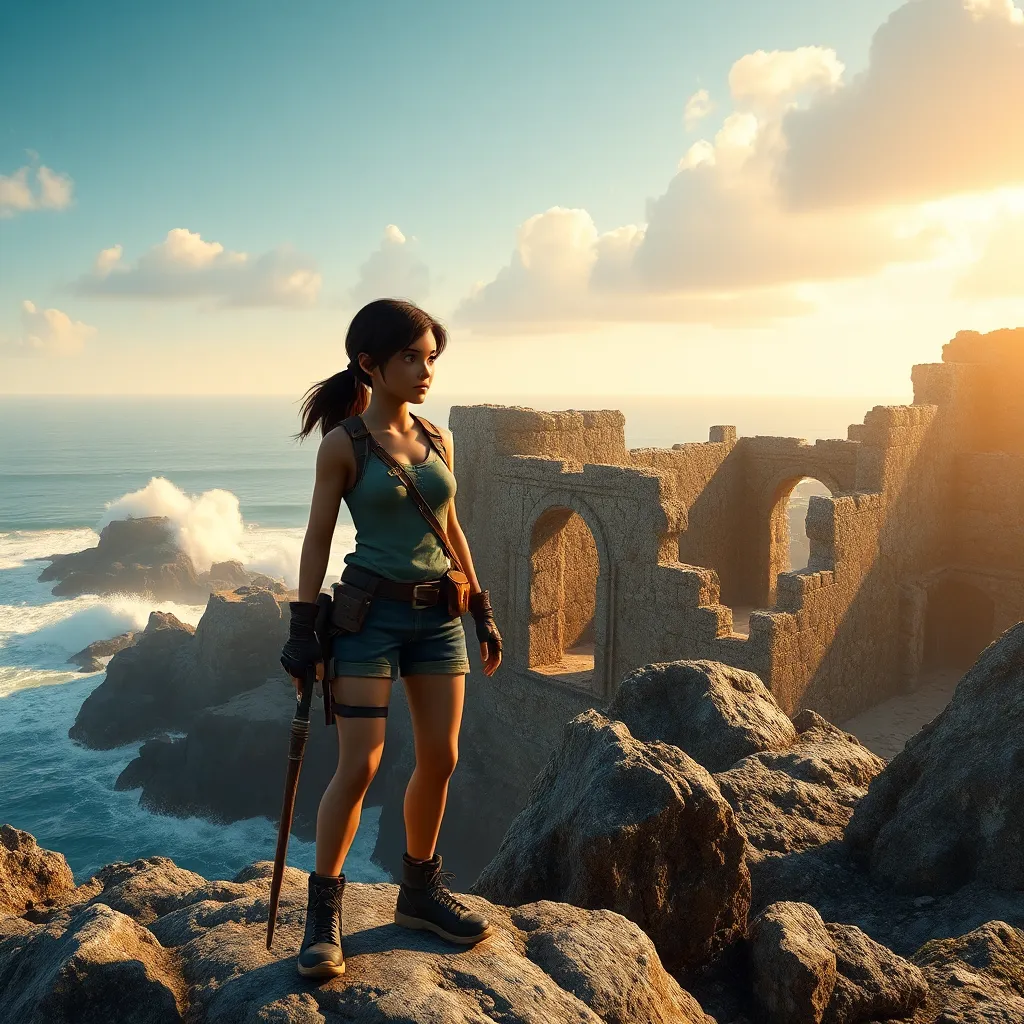 Exploring Coastal Ruins: Young Lara Cutout Adventure : LevelUpTalk