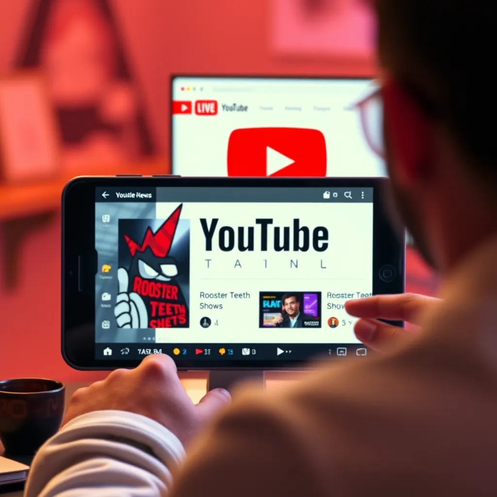 Glitch in YouTube App Hides Rooster Teeth Shows Channel : LevelUpTalk