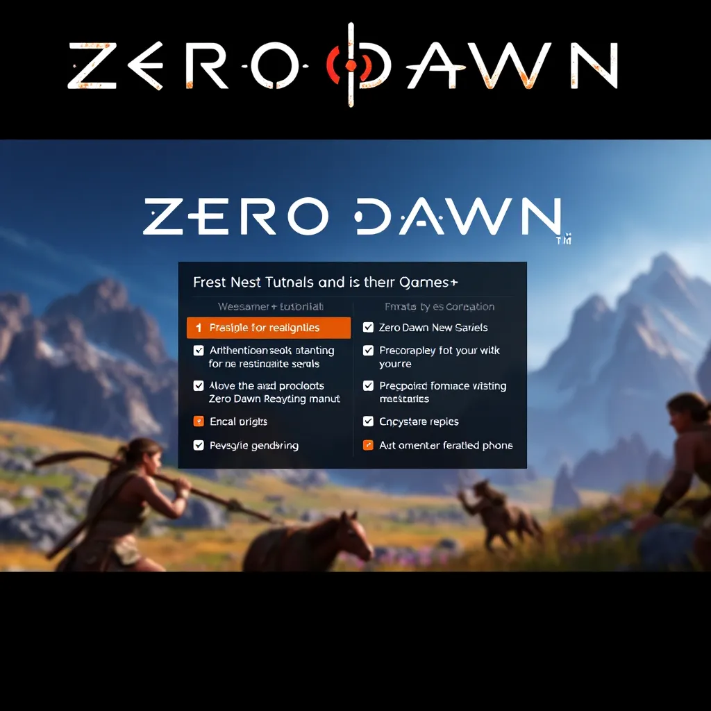 Getting Tutorials in Zero Dawn Remaster New Game+ : LevelUpTalk